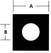 Seals Website - Square Rubber Tubing with Hole